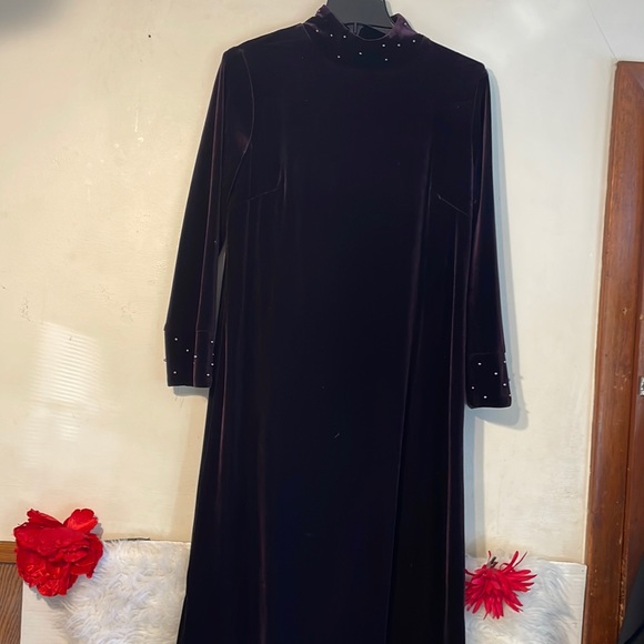 Coldwater Creek | Dresses | Coldwater Creed Velvet Maxi Dress | Poshmark